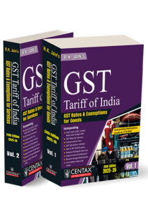 R.K. Jain's GST Tariff of India by Centax's Editorial Board | CENTAX Books