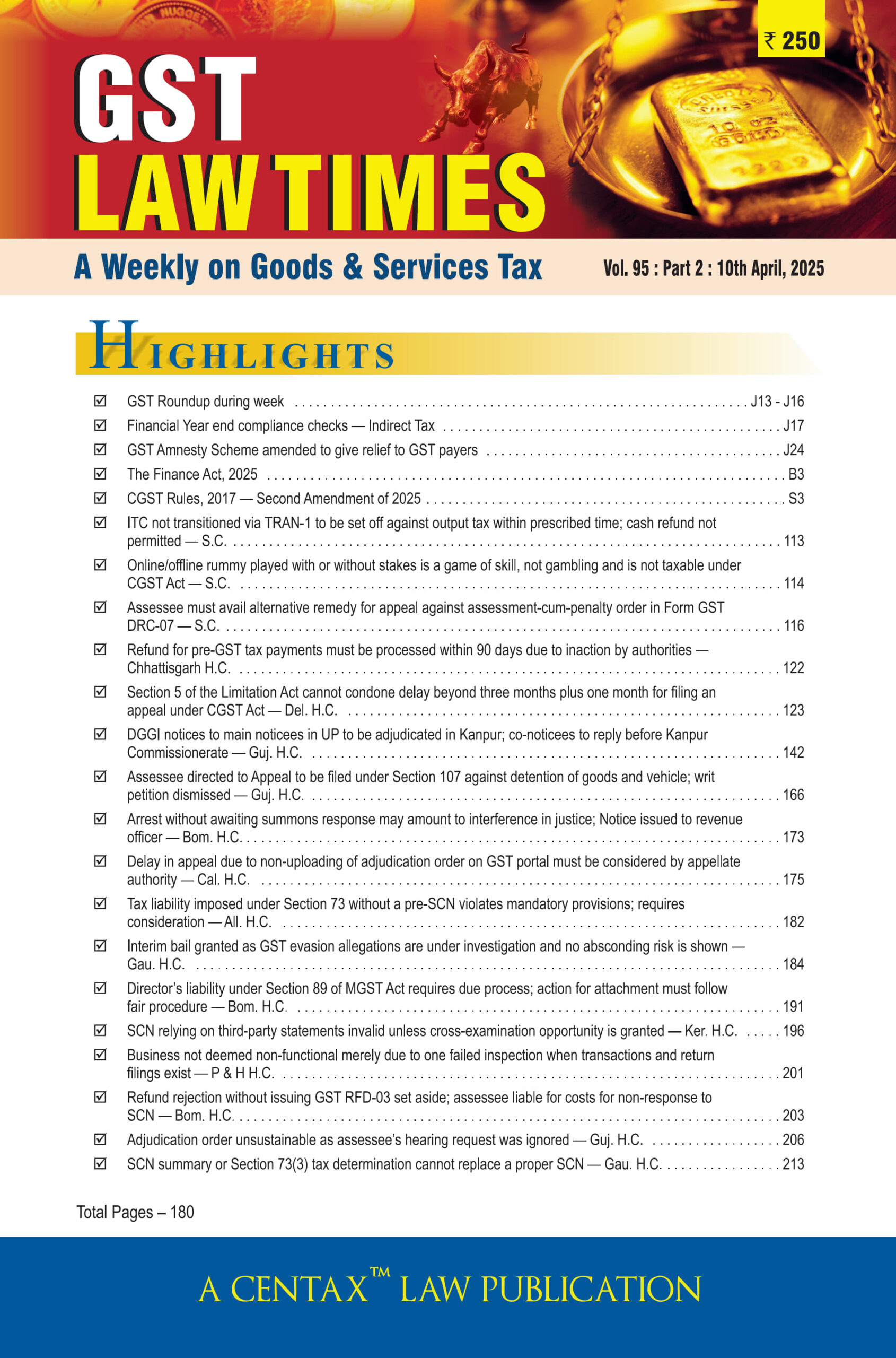 GST Law Times – A Weekly on Goods & Services Tax – Virtual Journal ...